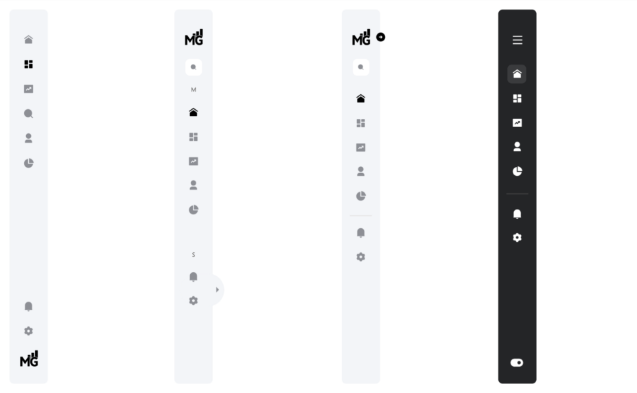 Sleek Nav Menu Power BI Template